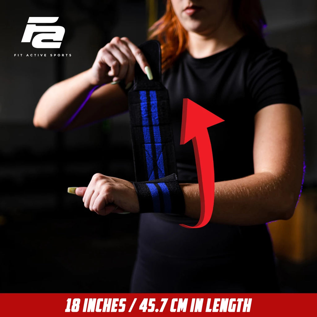 Wrist wraps, self locking belt, Knee Sleeves (Neoprene) | Fit Active Sports