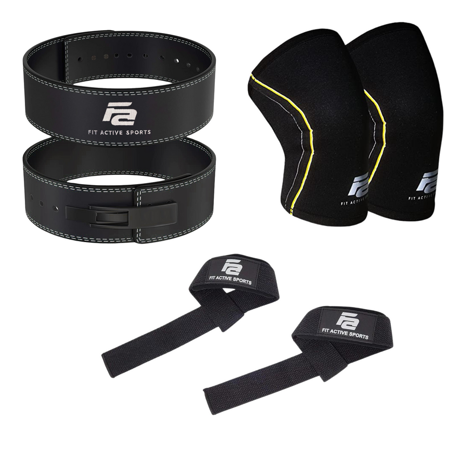 Lever Belt, Lifting Strap, Knee Compression Sleeves | Fit Active Sports