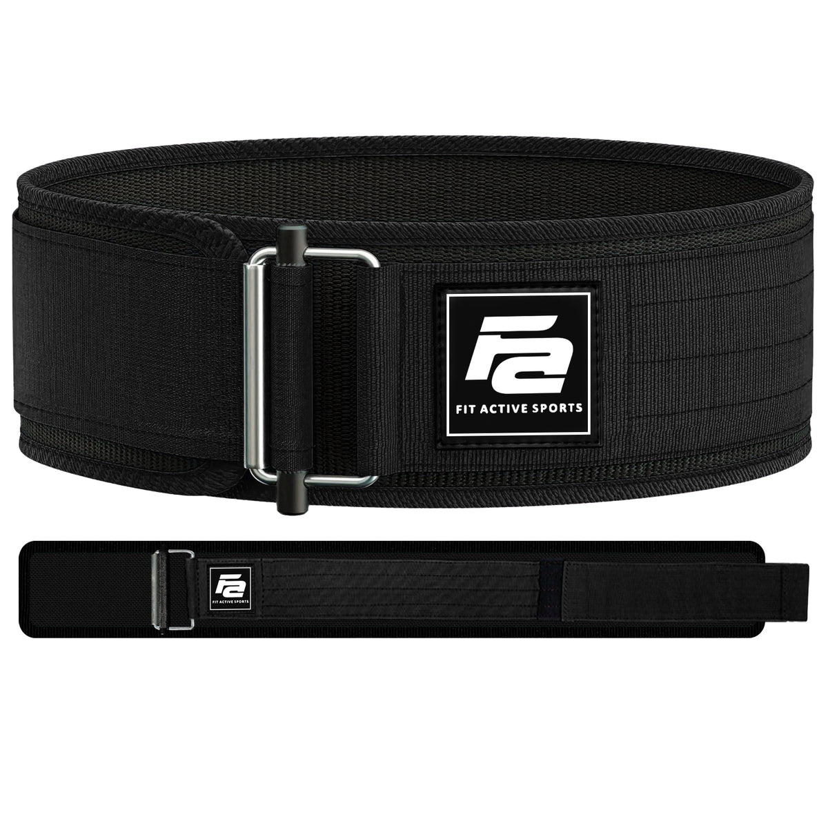 Quick Locking Easy Release Weight Lifting Belt - Black | Fit Active Sports